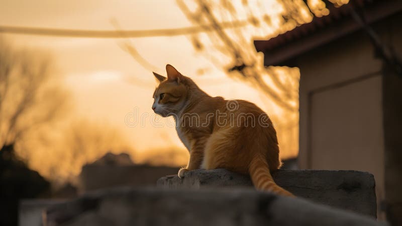 Capturing Golden Hour S Magic: a Mesmerizing Cat Portrait Enchants ... Capturing Golden Hour S Magic: a Mesmerizing Cat Portrait Enchants ...