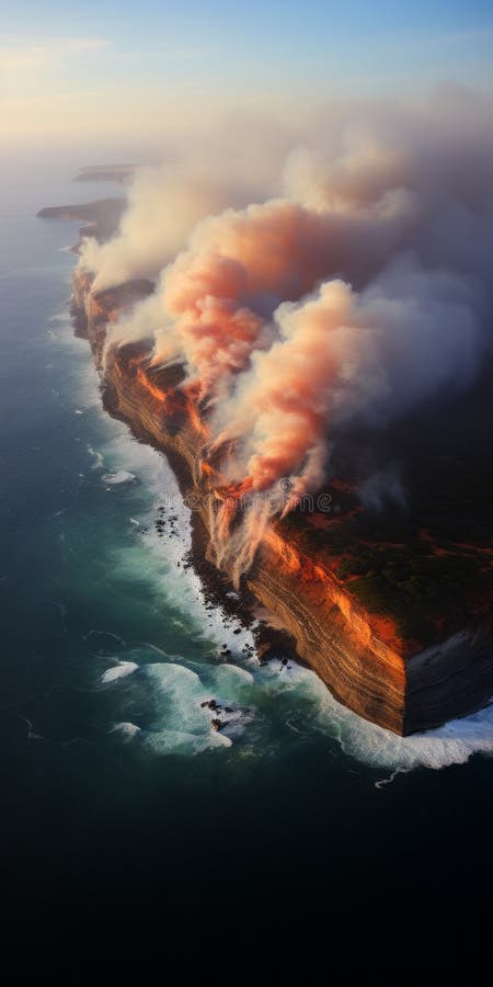 Capturing the Intensity: the Great Coastal Fire in the Style of Max ...