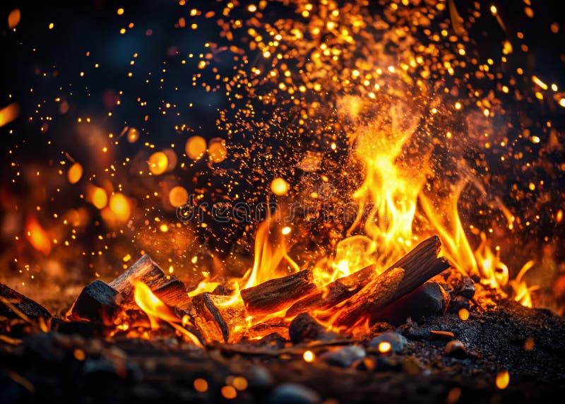 Capturing the Magic of Dancing Fire Embers a Stunning Visual Display ...