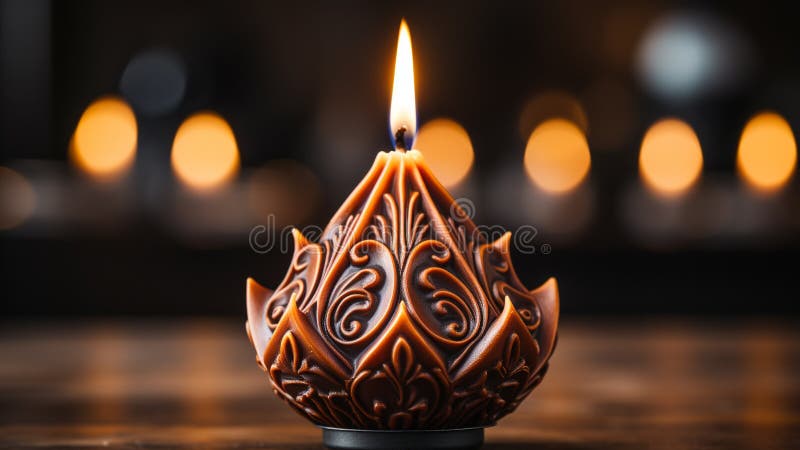 Capturing the Magic Details of Flickering Candle Flames Stock ...