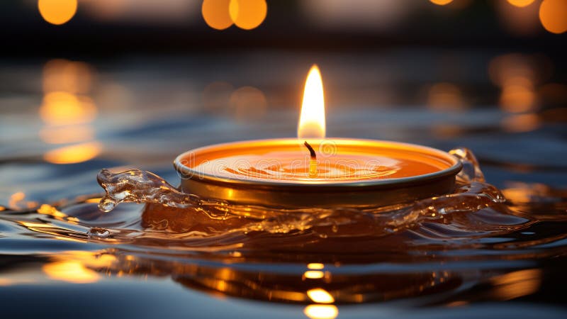 Capturing the Magic Details of Flickering Candle Flames Stock ...