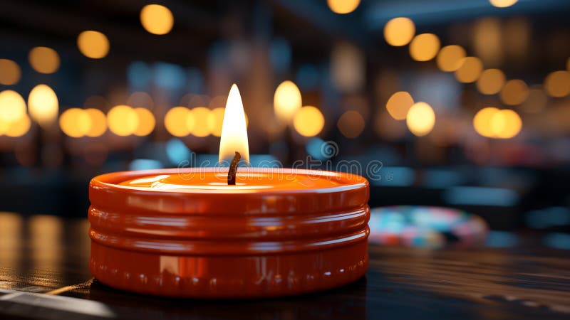 Capturing the Magic Details of Flickering Candle Flames Stock ...