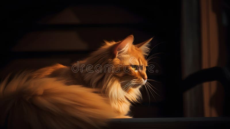 Capturing the Magic of Golden Hour: a Mesmerizing Cat Portrait Stock ... Capturing the Magic of Golden Hour: a Mesmerizing Cat Portrait Stock ...