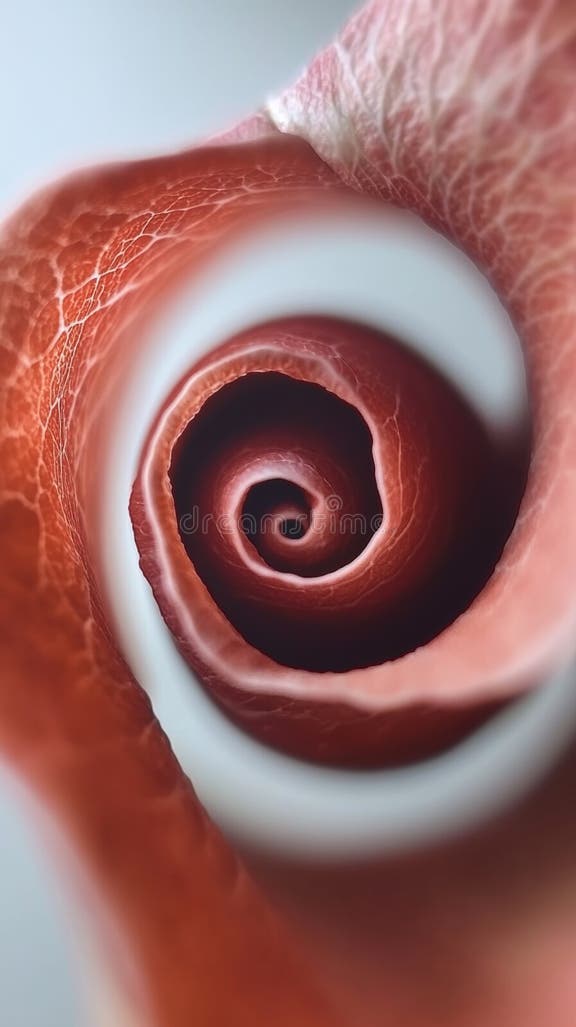 Capturing a Mesmerizing Red Spiral in Close-up, Swirling into a ...