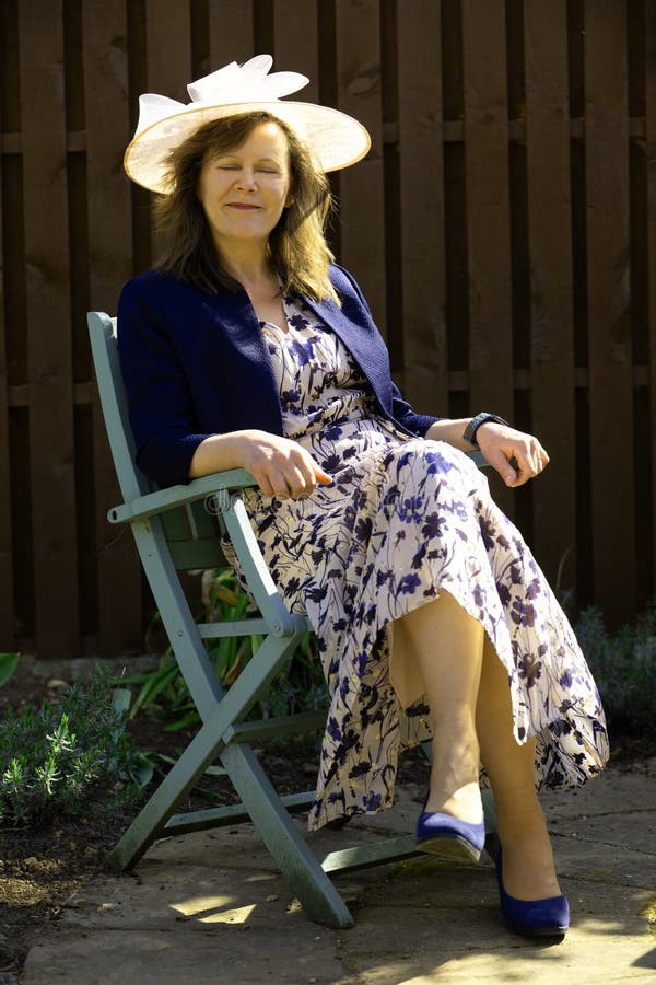 Making a Wish, in the Spring Garden. Stock Photo - Image of fashion ...