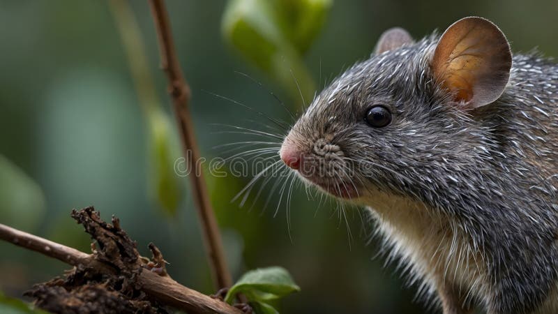 Capturing Nature: Close-Up of the Silver-Headed Antechinus Stock ...