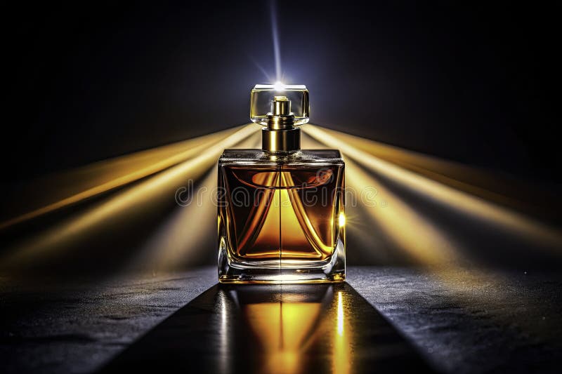 Capturing Opulence a Minimalist Chiaroscuro Study of a Perfume Bottle ...