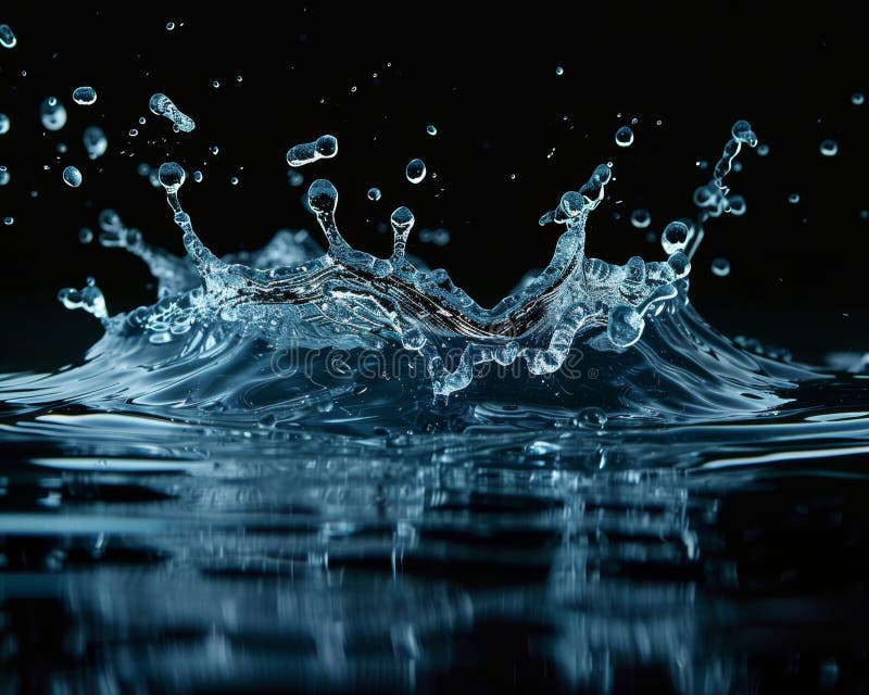 Capturing the Refreshing Power High Quality Image of a Vibrant Blue ...