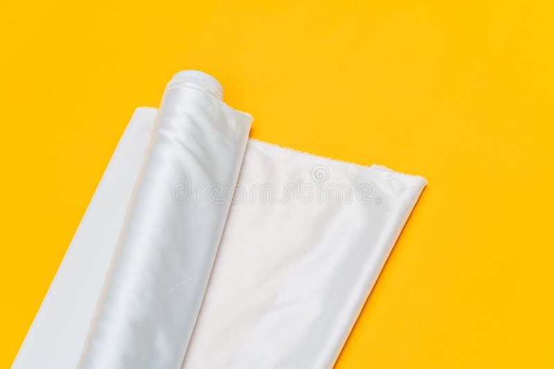 Capturing a Sense of Sophistication, a Glossy White Fabric Roll Image ...