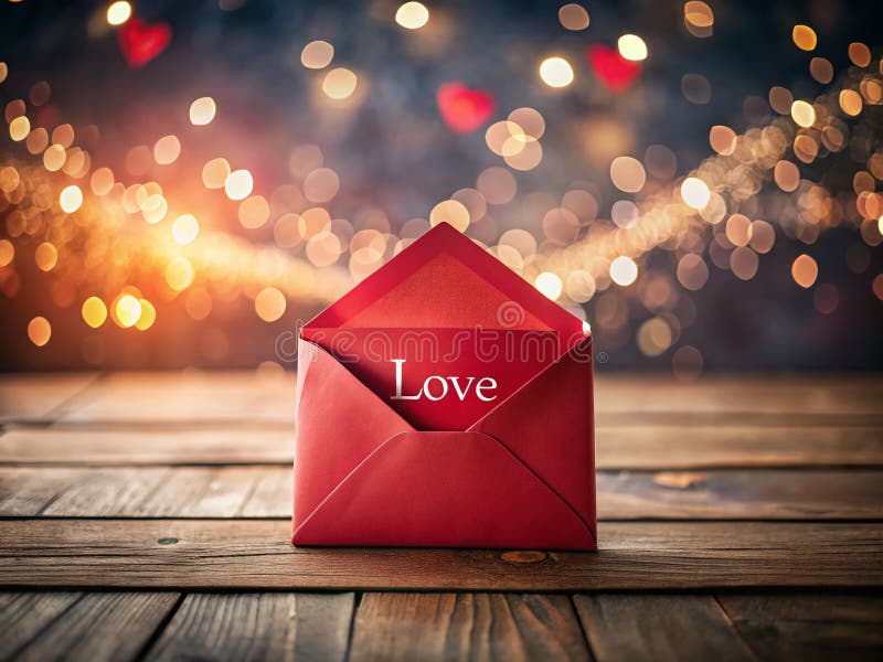 Capturing the Sentiment a Long Exposure of a Red Envelope with a Love ...