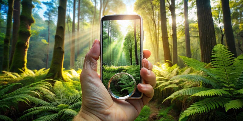 Capturing the Serene Beauty of a Sun-dappled Forest on a Mobile Device ...