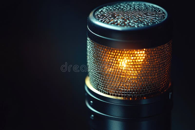 Capturing Sound: a Close-Up Look at the Studio Microphone S D Stock ...