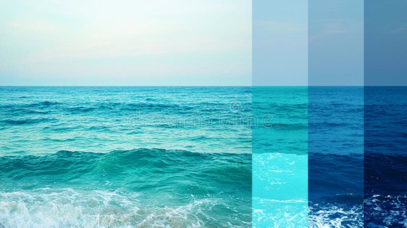 Capturing Stunning Shades of Blue Water, this Image Evokes Tranquility ...
