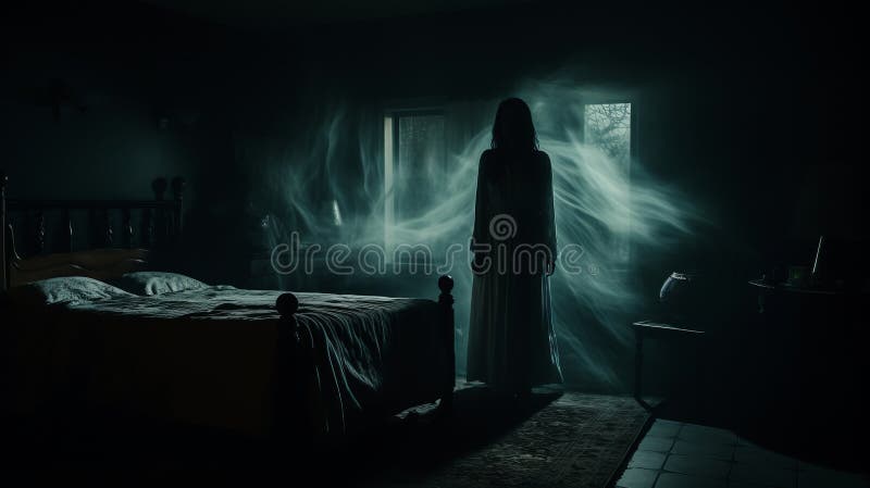 Capturing Suburban Ennui: a Haunting Ghost in Mist Stock Illustration ...