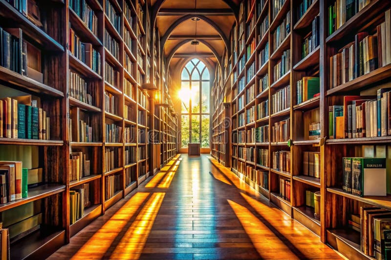 Capturing Tranquility a Rule of Thirds Composition of a Serene Library ...