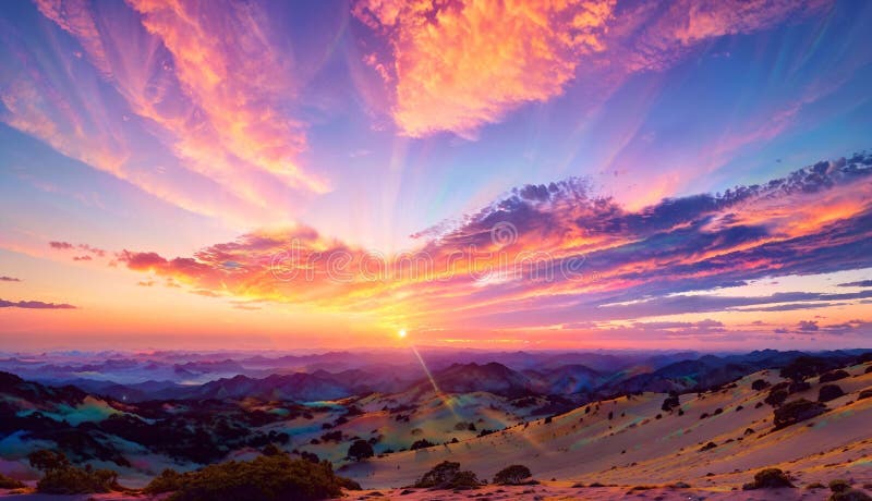 Capturing the Utterly Spectacular Sunset with Colourful Clouds and an ...