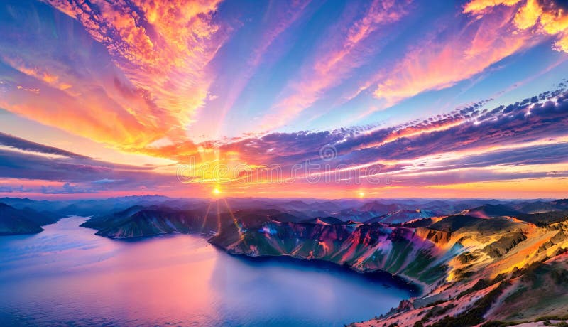 Capturing the Utterly Spectacular Sunset with Colourful Clouds and an ...