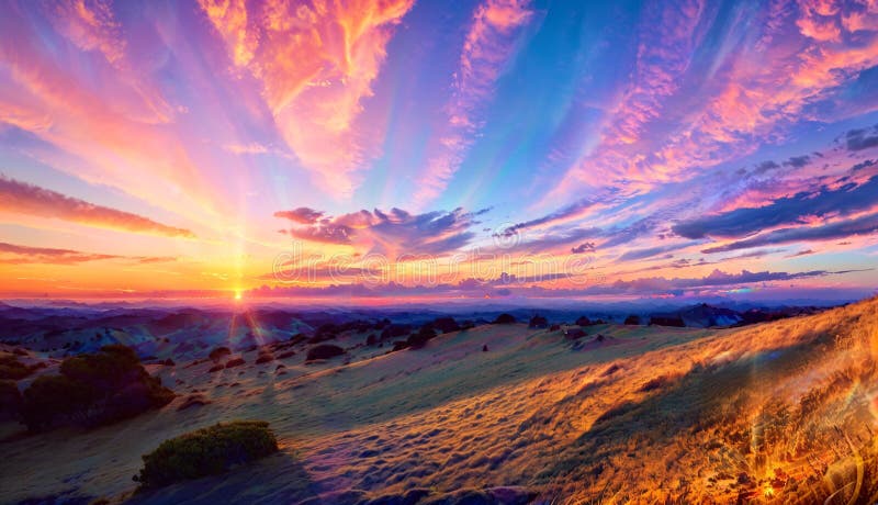 Capturing the Utterly Spectacular Sunset with Colourful Clouds and an ...