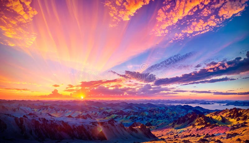 Capturing the Utterly Spectacular Sunset with Colourful Clouds and an ...