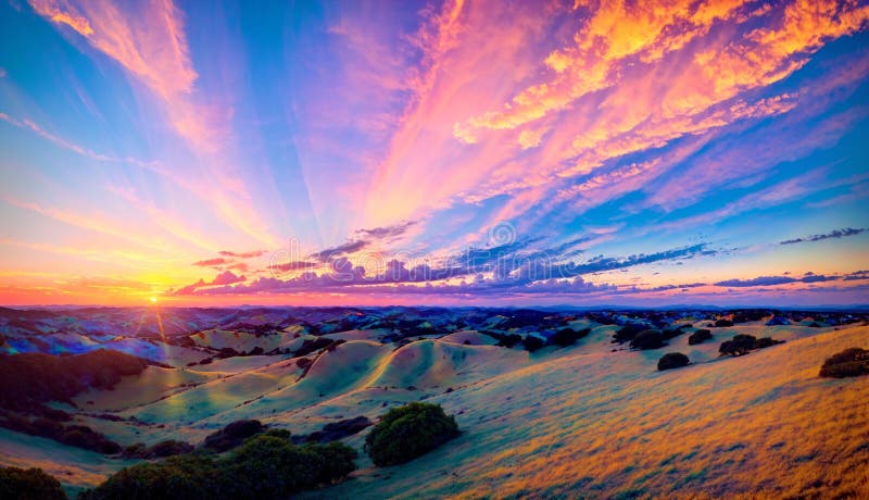 Capturing the Utterly Spectacular Sunset with Colourful Clouds and an ...