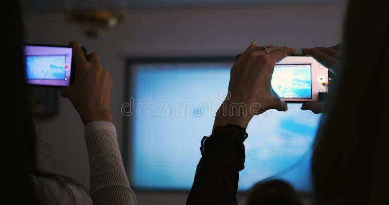 Capturing Visual Presentation with Smartphone, Showcasing Modern ...