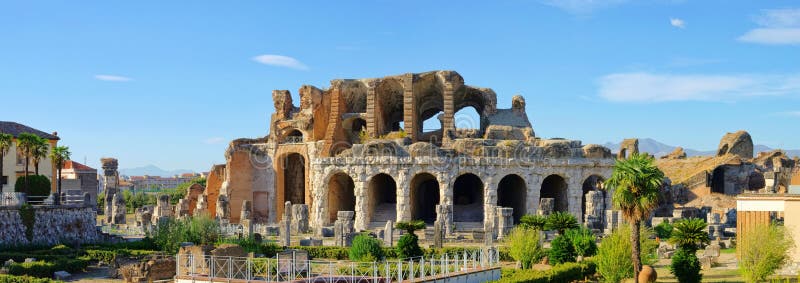 Capua amphitheatre stock image. Image of arena, amphitheatre - 25551021