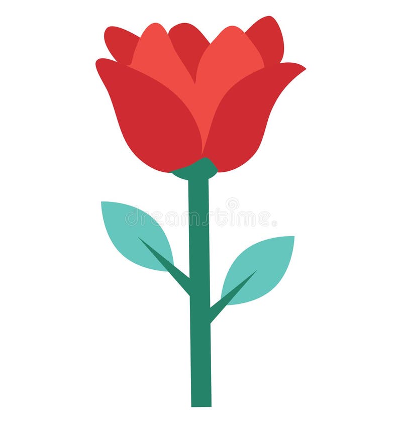 Capullo De Rosa, Capullo De Rosa Del Icono Del Vector De La Flor, Icono ...