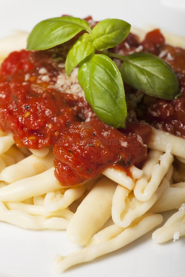 Capunti alla puttanesca stock image. Image of cheese - 221068487