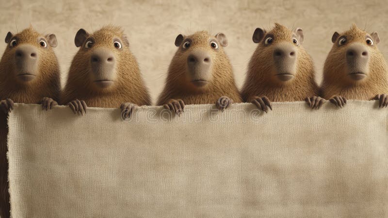 Capybara Background Graphic Stock Illustration - Illustration of banner ...