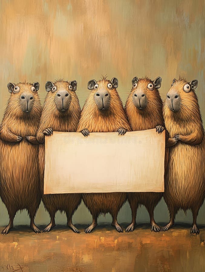 Capybara Background Graphic Stock Illustration - Illustration of animal ...