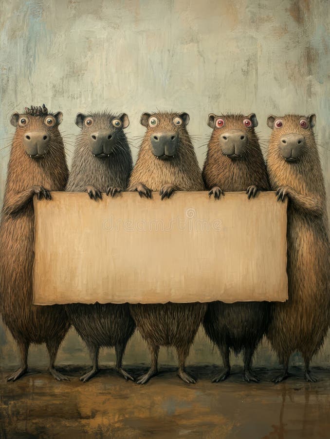 Capybara Background Graphic Stock Illustration - Illustration of ...