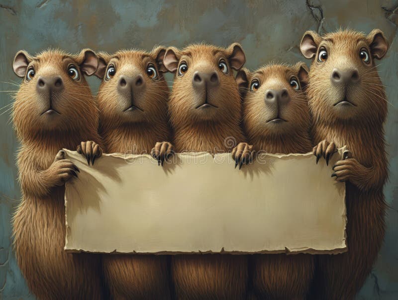 Capybara Background Graphic Stock Illustration - Illustration of animal ...