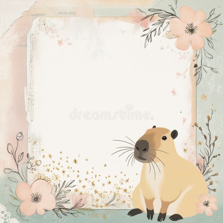 Gentle Capybara Stock Illustrations – 402 Gentle Capybara Stock ...
