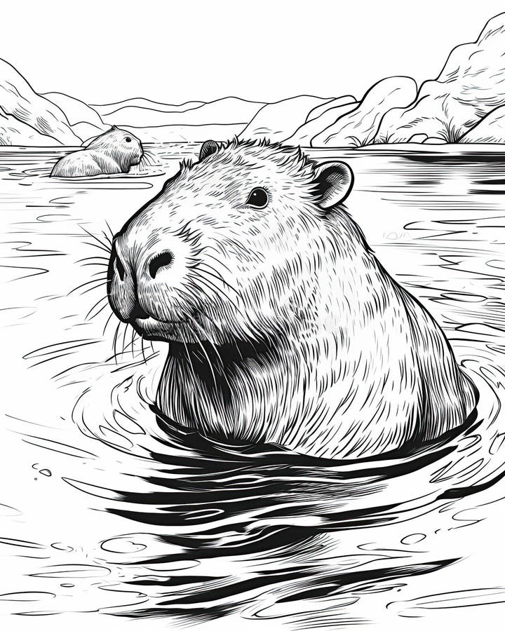 Capybara Coloring Book Page Stock Illustrations 124 Capybara Coloring ... Capybara Coloring Book Page Stock Illustrations 124 Capybara Coloring ...