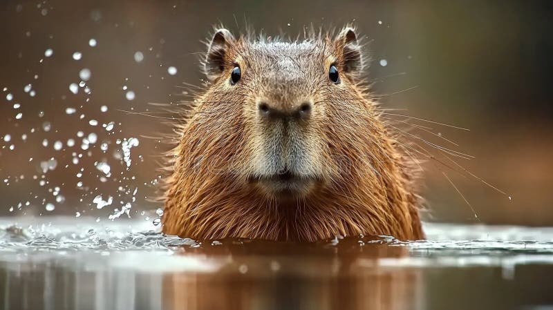 The Capybara, Funny Positive Big Rodent Stock Photo - Image of wild ...