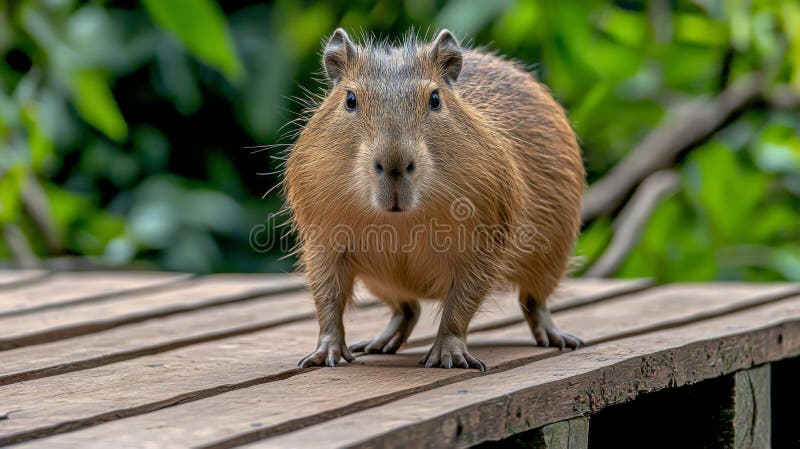 The Capybara, Funny Positive Big Rodent Stock Photo - Image of fauna ...