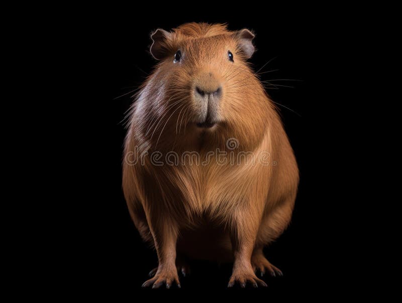 Ai Generated Illustration Wildlife Concept of Capybara Isolated Stock ...