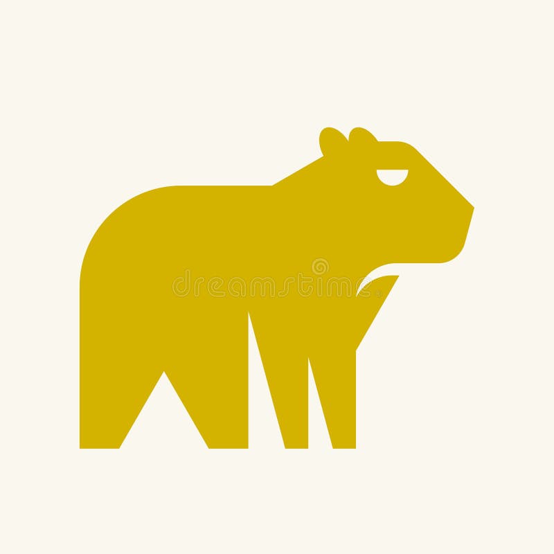Capybara logo stock vector. Illustration of funny, vector - 316848089
