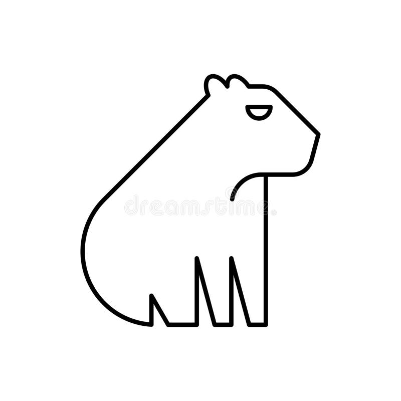 Capybara logo stock vector. Illustration of isolated - 316940282