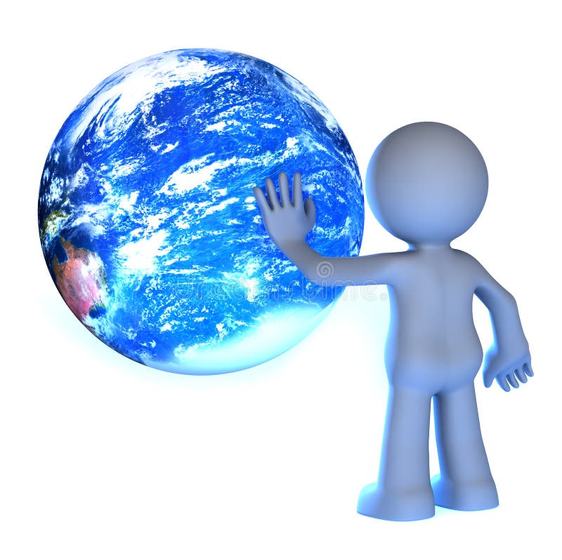 Carácter del ser humano 3D stock de ilustración. Ilustración de forma ...