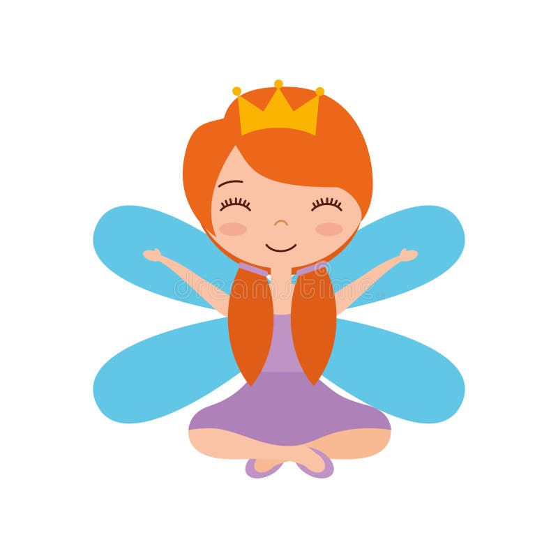 Carácter Lindo De La Hada Madrina Ilustración del Vector - Ilustración ...