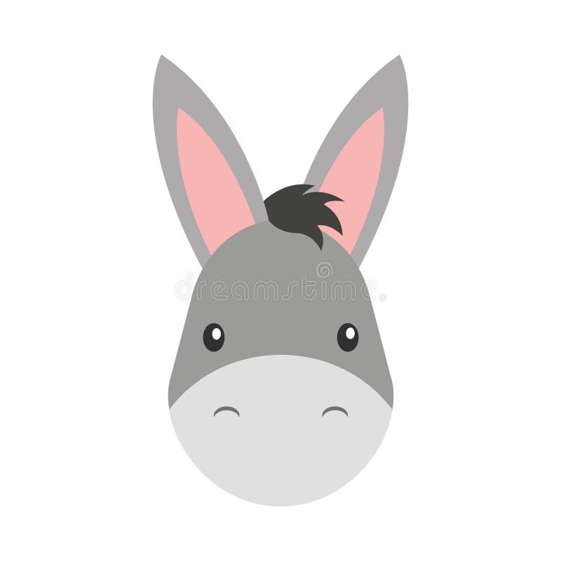 Carácter Lindo Del Pesebre De La Mula Ilustración del Vector ...