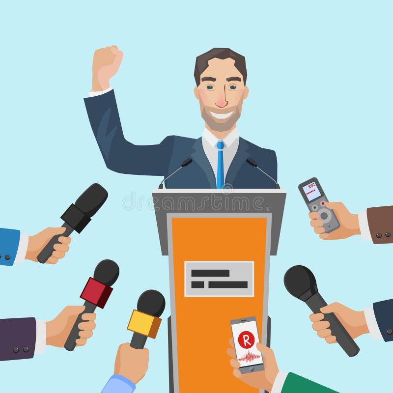 Carácter Moderno De La Política Ilustración del Vector - Ilustración de ...