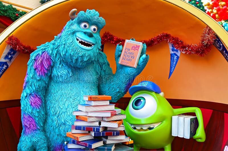 Caráteres Pixar Dos Monstro De Disney Foto Editorial - Imagem de amigos ...
