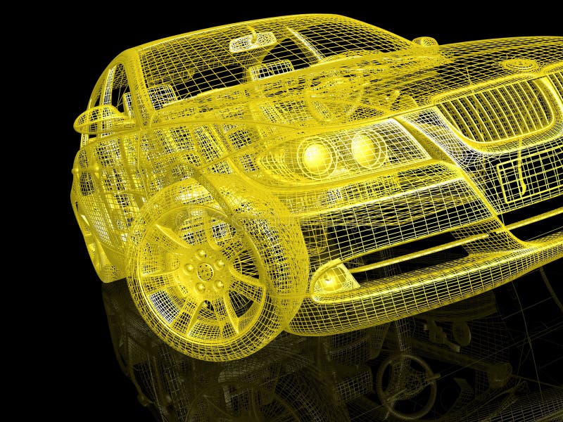 3d Concept Design ,Modern Black Sports Car ,skeleton,3d ,render Stock ...