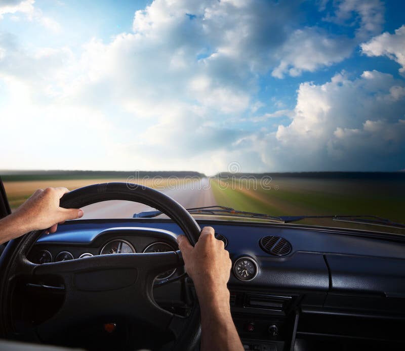 Car stock photo. Image of person, male, back, driving - 21348240
