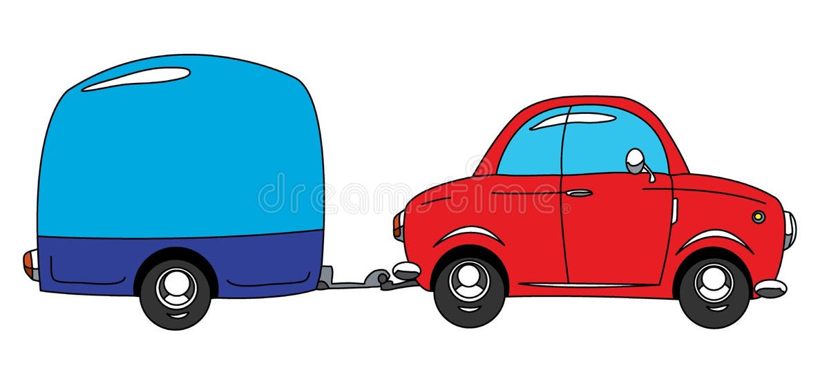 Cartoon Car Trailer Stock Illustrations – 8,404 Cartoon Car Trailer ...