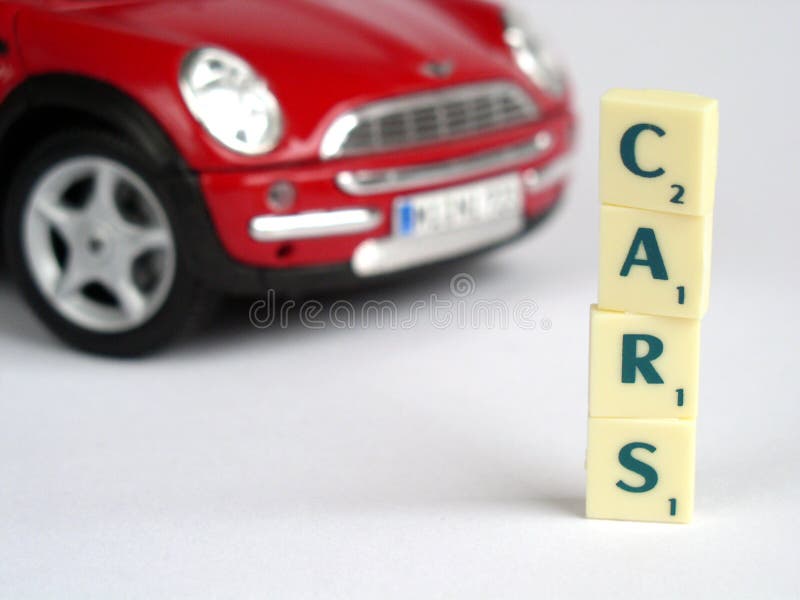 Red New Car Sign stock illustration. Illustration of alert - 4256123