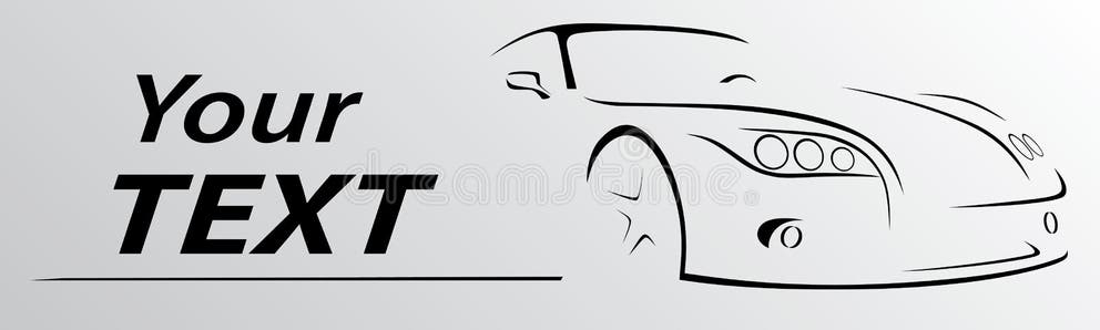 Car Abstract Lines Vector Illustration Stock Vector - Illustration of ...