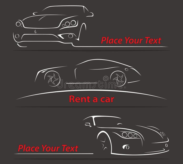 Car Abstract Lines Vector Illustration Stock Vector - Illustration of ...